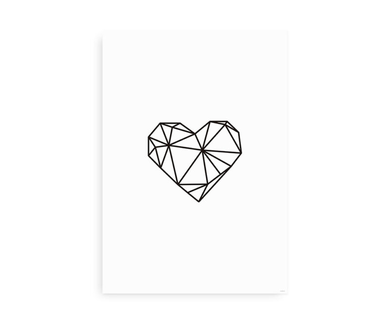 Fin plakat med hjerte - Find den på navneleg.dk